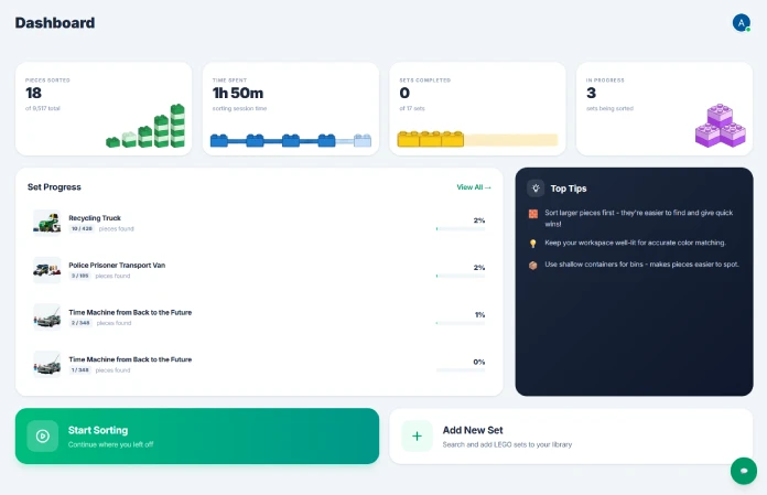 Brick Sorter AI | Sort Your LEGO Bricks Faster